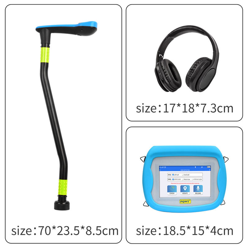 9m Underground Water Leak Detector Equipment Acoustic Gas Leak ...